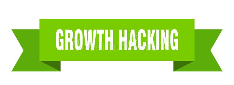 Growth hacking ribbon. stock vector. Illustration of insignia - 191268731