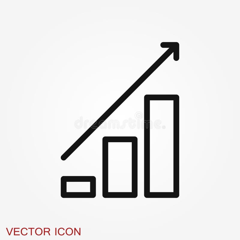 Growth Icon, Business Infographic Icon, Vector Growth Symbol Stock ...