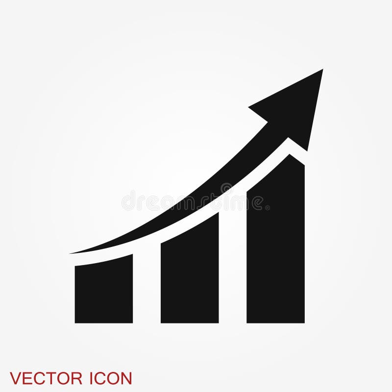 Growth Icon, Business Infographic Icon, Vector Growth Symbol Stock ...