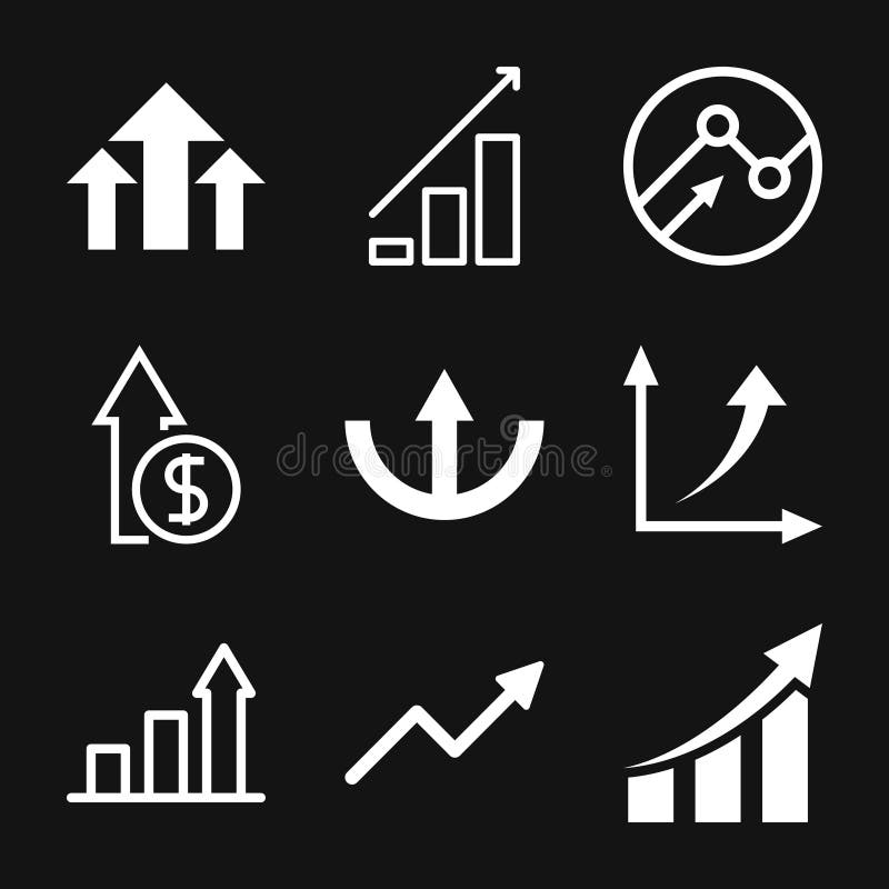 Growth Icon, Business Infographic Icon, Vector Growth Symbol Stock ...