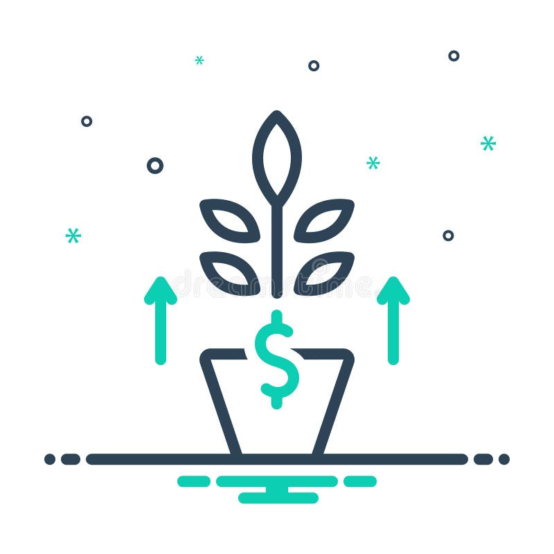 Mix Icon for Growth, Development and Evolution Stock Vector ...