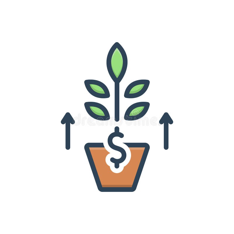 Color Illustration Icon for Growth, Development and Evolution Stock ...