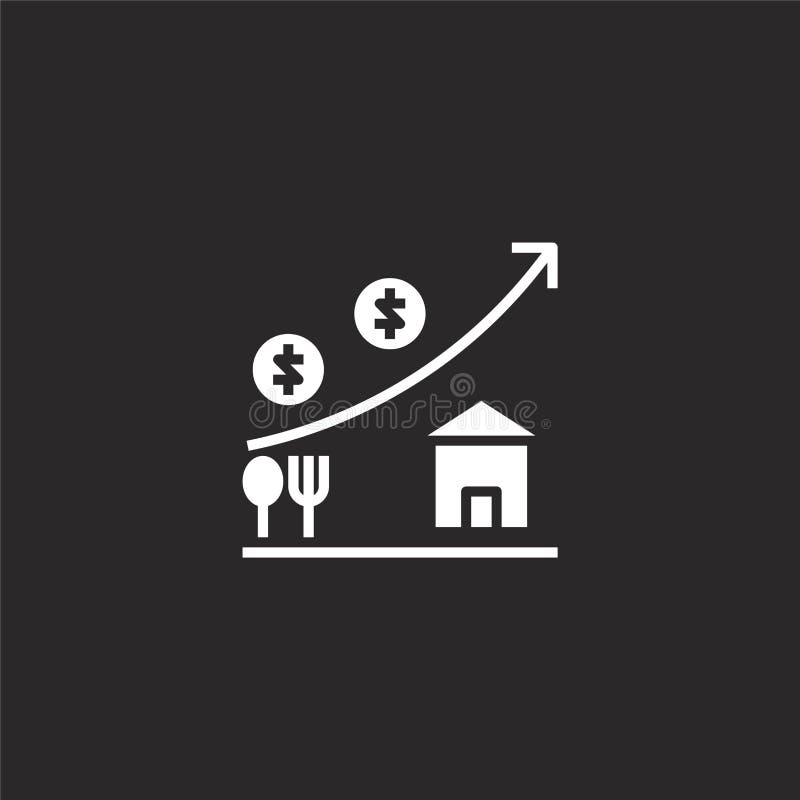Growth Icon. Filled Growth Icon for Website Design and Mobile, App ...