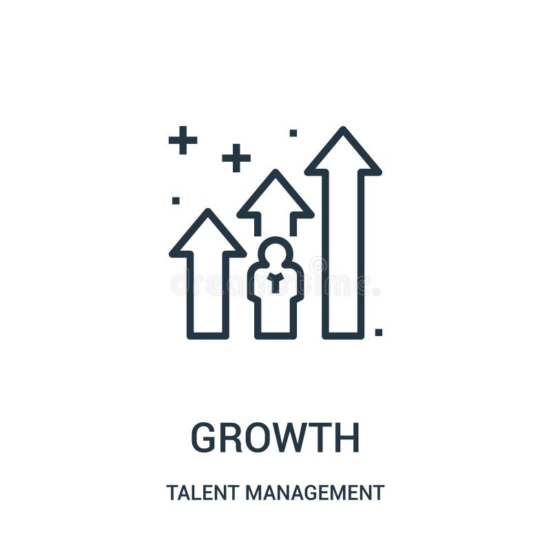 Growth Icon Vector from Talent Management Collection. Thin Line Growth ...
