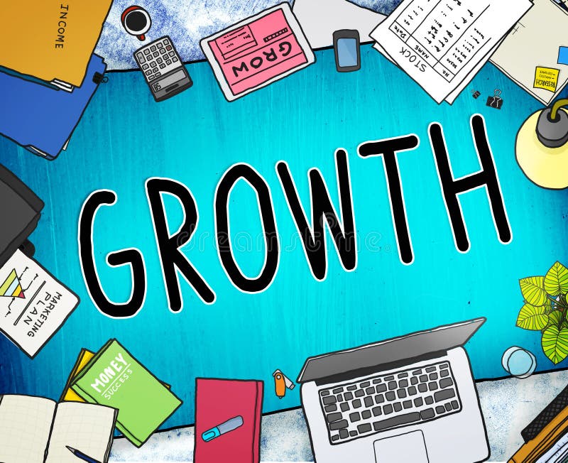 Growth Improvement Grow Increase Process Concept Stock Illustration ...