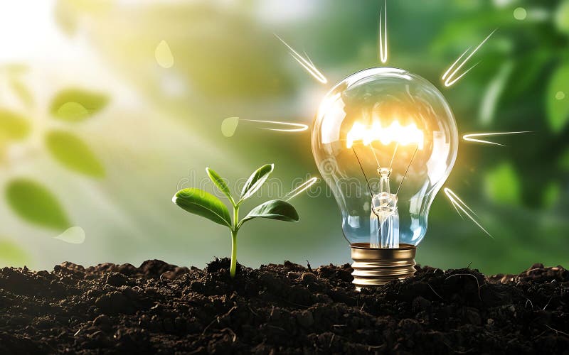 Growth, Innovation, and Sustainable Ideas Stock Illustration ...