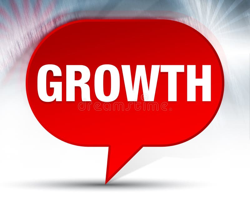 Growth Red Bubble Background Stock Illustration - Illustration of sign ...