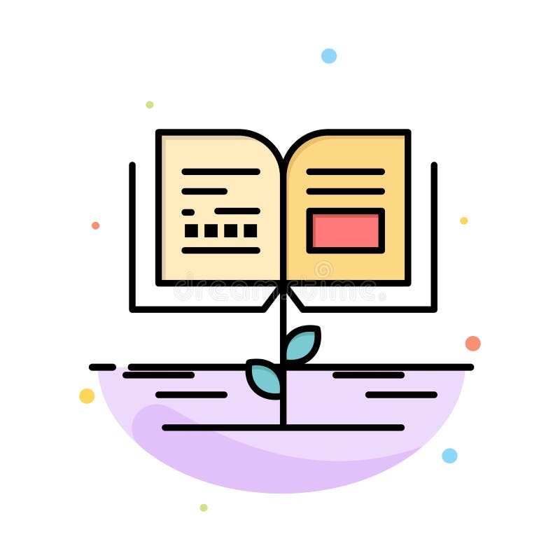 Growth, Knowledge, Growth Knowledge, Education Abstract Flat Color Icon ...