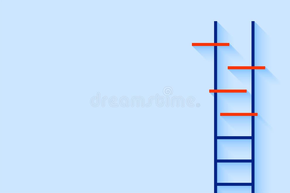 Growth Ladder with Steps Joining in the Top Vector Design Stock Vector ...