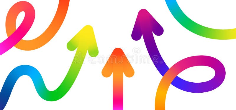 Growth Line Arrows Abstract Concept. Vector Business Illustration ...