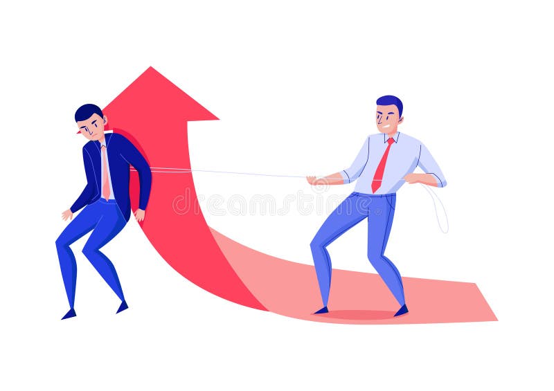 Growth Management Flat Composition Stock Vector - Illustration of ...