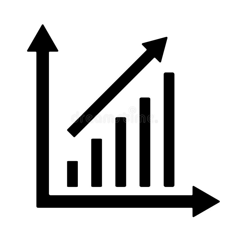 Growth market icon design stock vector. Illustration of geometric ...