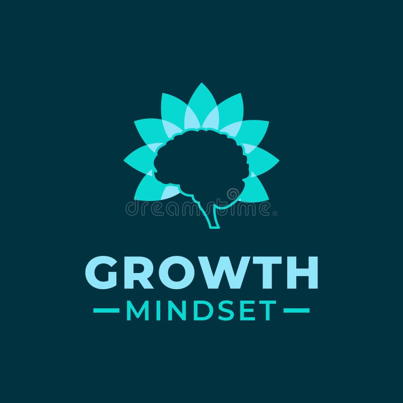 Growth Mindset Logo Design Vector Template. Stock Vector - Illustration ...