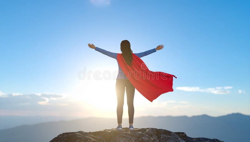 Growth Mindset, Motivation and Self-improvement: Empowered Woman with ...