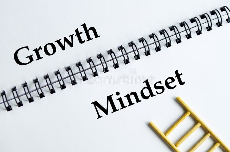 Growth Mindset, Notebook with Ladder Illustration Representing ...