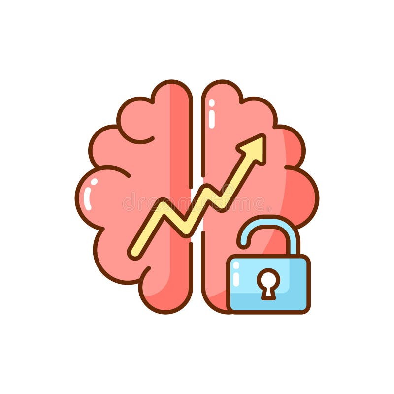 Growth Mindset RGB Color Icon Stock Vector - Illustration of concept ...