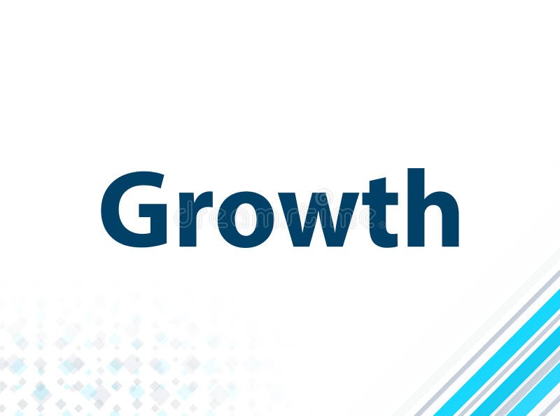 Growth Modern Flat Design Blue Abstract Background Stock Illustration ...