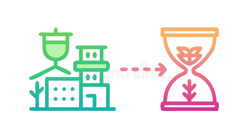 Growth Over Time, Plant Development Vector Graphic, Vector Design ...