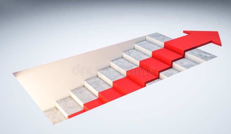 Growth and path concept stock illustration. Illustration of finance ...