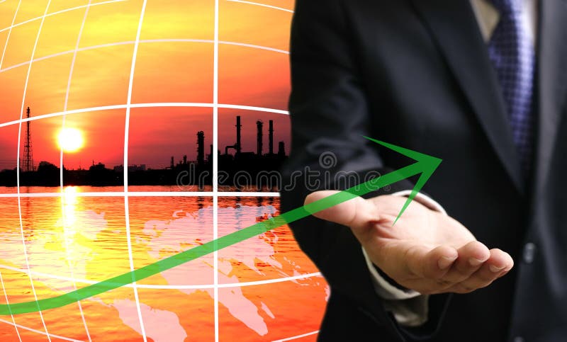Growth of Power Consumption Trend Stock Photo - Image of green, global ...