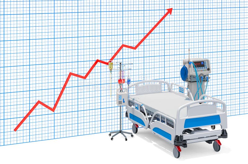 Intensive Care Unit, ICU in the Room. Medical Ventilator, Adjustable ...