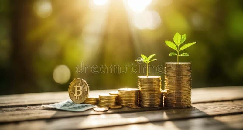 Growth and Prosperity - a Symbolic Composition Stock Illustration ...