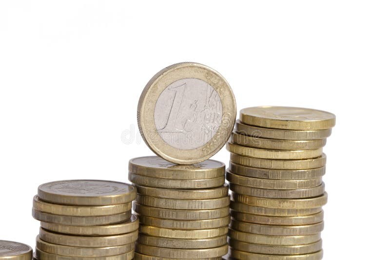 Growth rate of the Euro stock photo. Image of wealth - 42036860