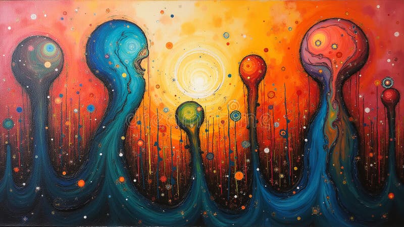 Growth and Renewal: the Abstract Cycle Stock Illustration ...