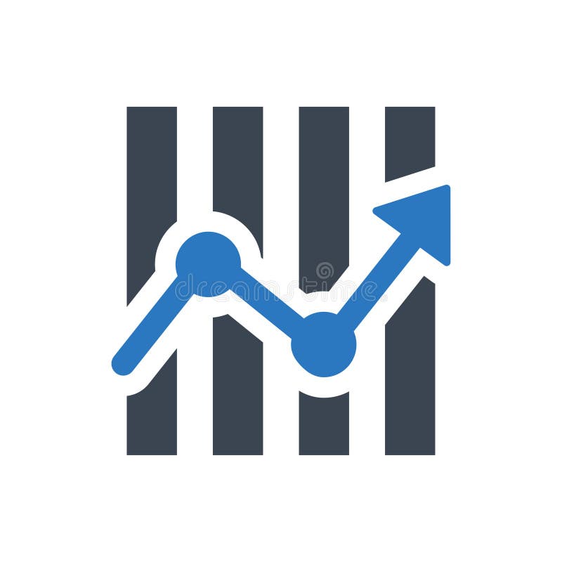 Growth report icon stock vector. Illustration of symbol - 174679225