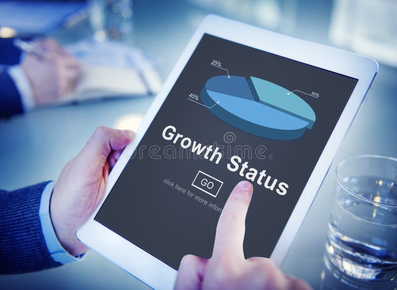 Growth Status Data Development Business Concept Stock Image - Image of ...
