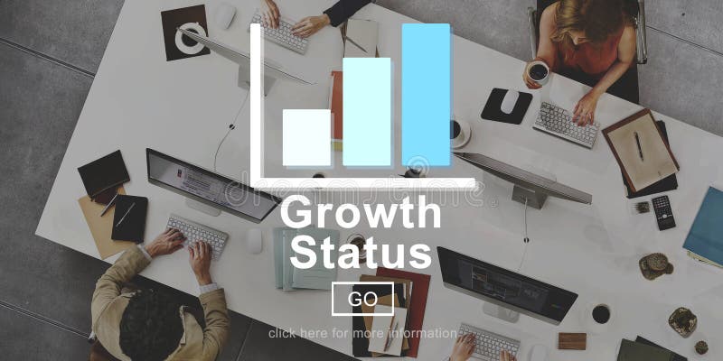 Growth Status Technology Online Website Concept Stock Photo - Image of ...