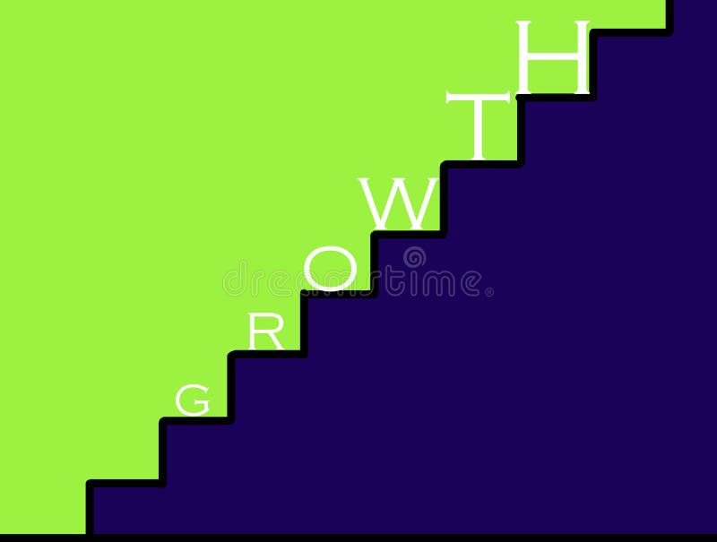Growth Steps stock illustration. Illustration of design - 14264172