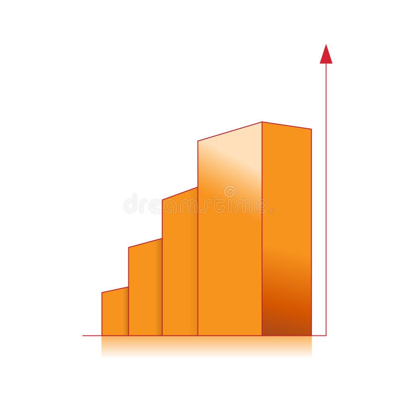 Growth stock chart stock vector. Illustration of investment - 43266097
