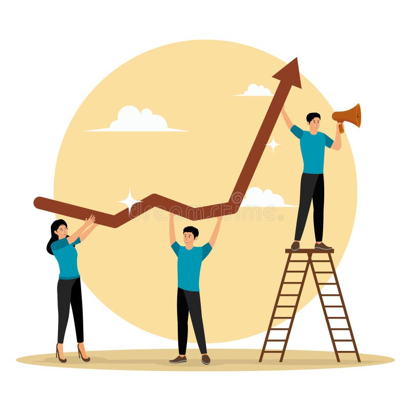 Teamwork Collaborating Stock Illustrations – 12,621 Teamwork ...