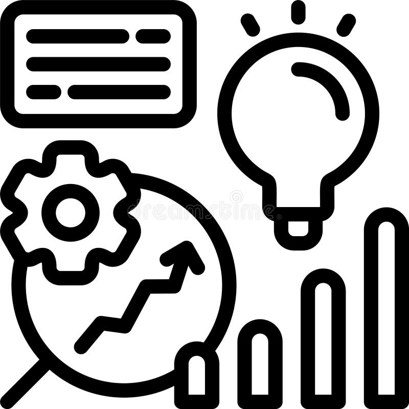 Growth Strategy Vector Icon Stock Illustration - Illustration of growth ...