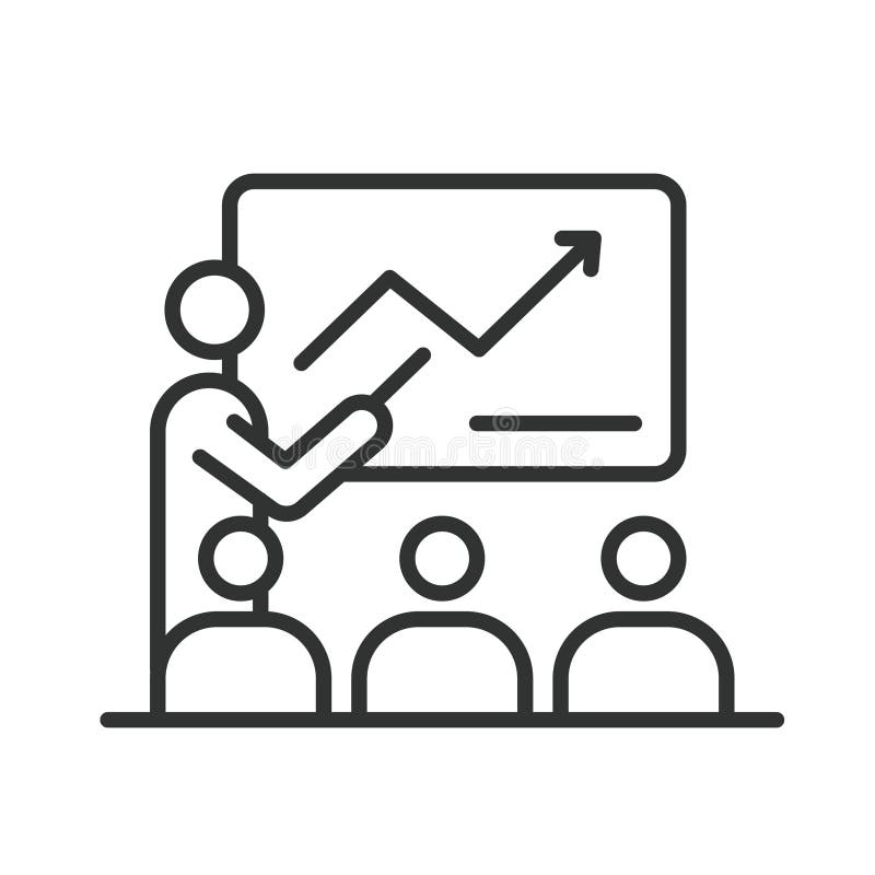 Seminar icon stock vector. Illustration of symbol, design - 278220651