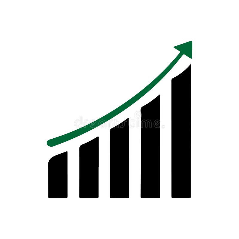 Growth Success Arrow Icon. Growth Chart Icon.eps Stock Illustration ...