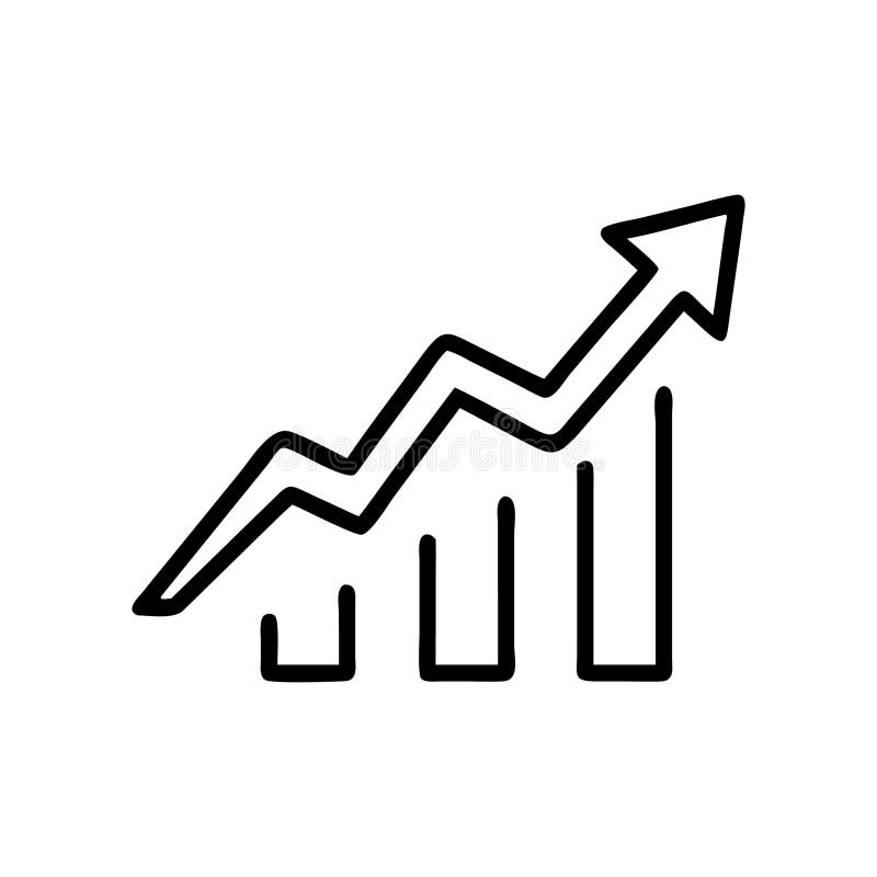 Growth Success Arrow Icon. Growth Chart Icon.eps Stock Illustration ...