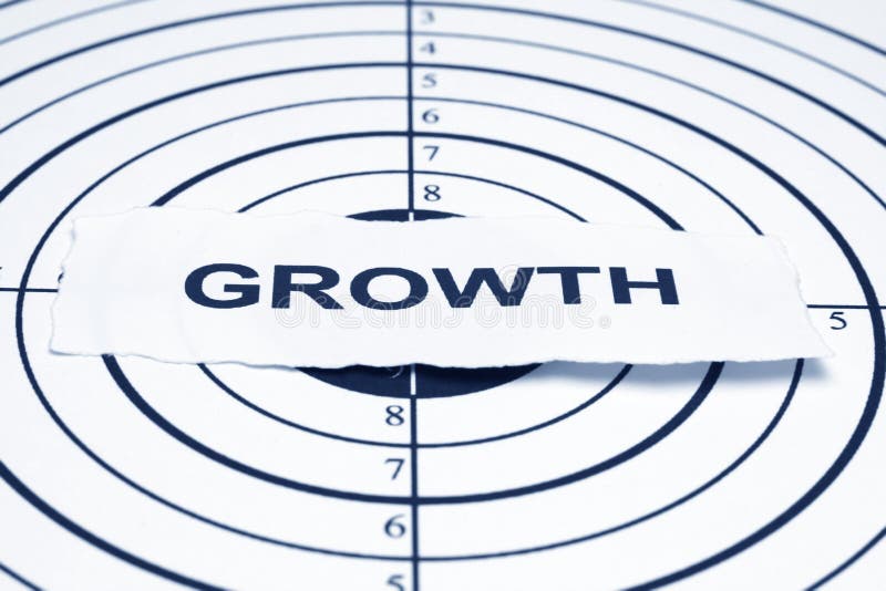 Growth Target on Grunge Background Stock Image - Image of process ...