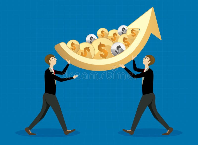 Growth together stock illustration. Illustration of business - 42206647