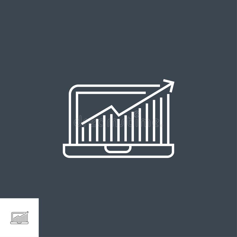 Growth Traffic Line Icon stock vector. Illustration of business - 89756642