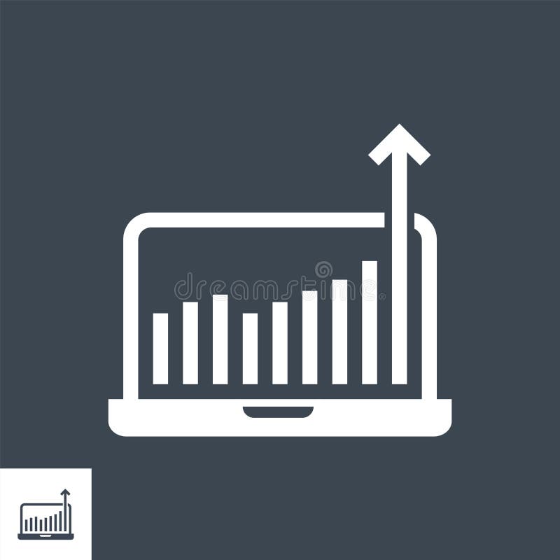 Growth Traffic Vector Glyph Icon Stock Vector - Illustration of ...