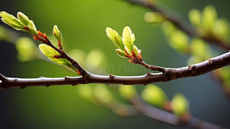 Growth tree closeup stock illustration. Illustration of spring - 340028193