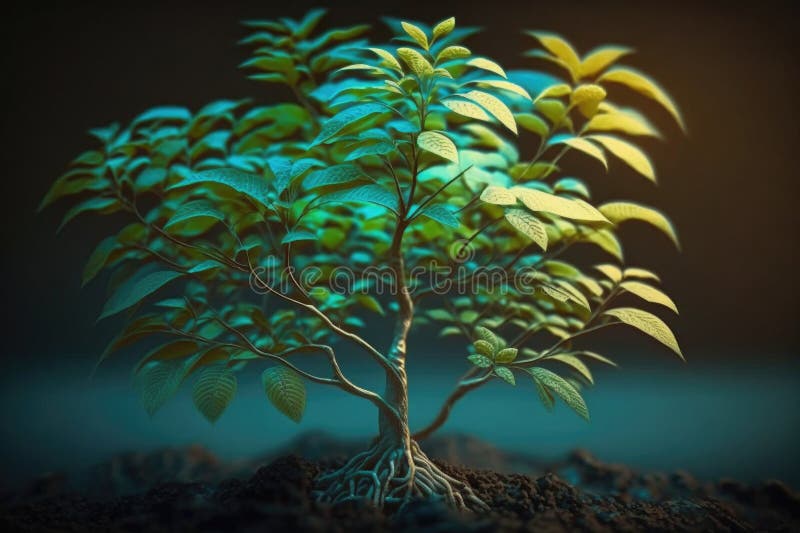 Growth Trees Concept Illustration AI Generative Stock Illustration ...