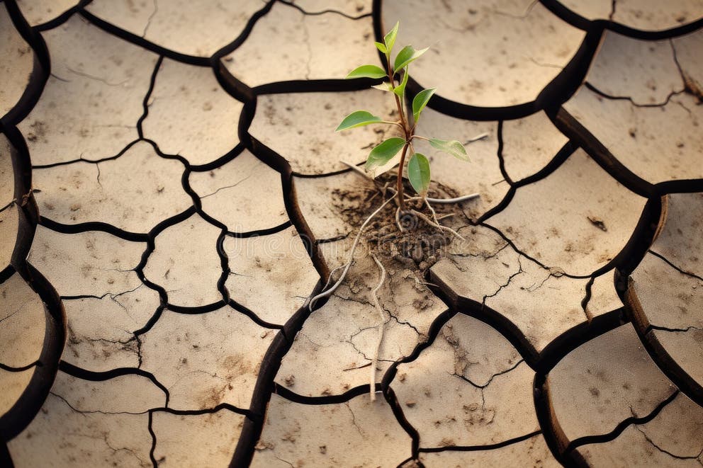 Growth of Trees in Drought Crisis, Living with Tree Drought Stock ...