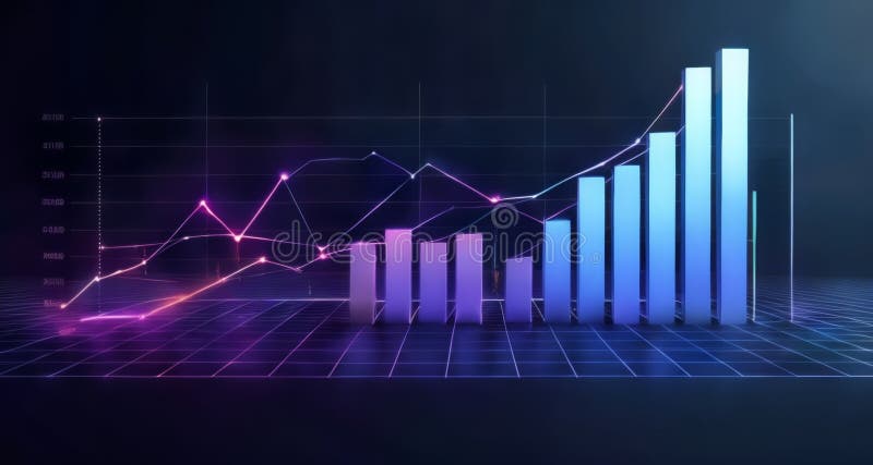 Growth Trend - a Visual Representation of Market Performance Stock ...