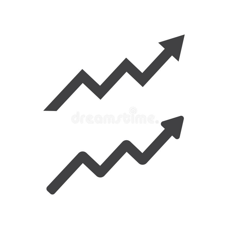 Up trend chart stock illustration. Illustration of growth - 59919932