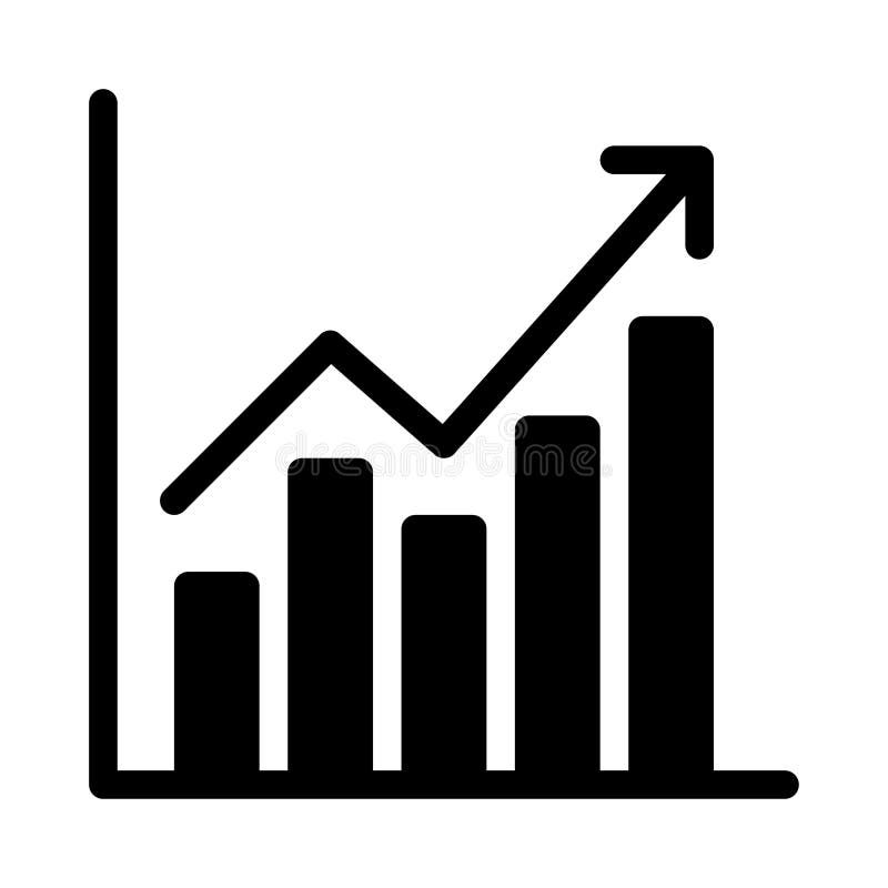 Business Growth Black Icon, Concept Illustration, Vector Flat Symbol ...