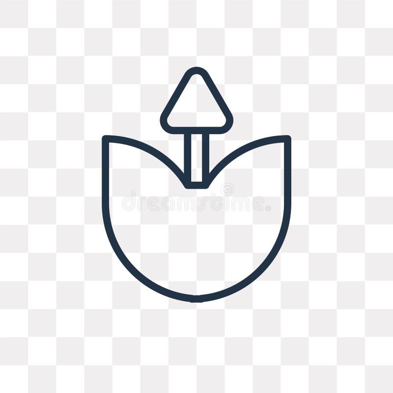 Growth Vector Icon Isolated on Transparent Background, Linear Gr Stock ...