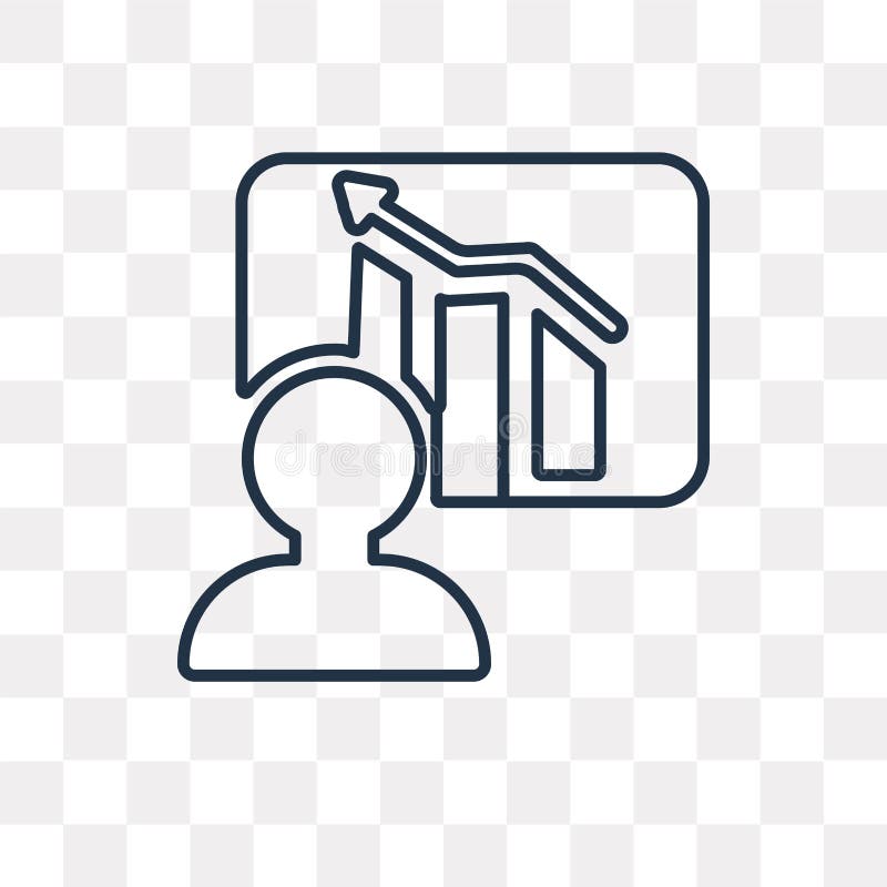 Growth Vector Icon Isolated on Transparent Background, Growth T Stock ...